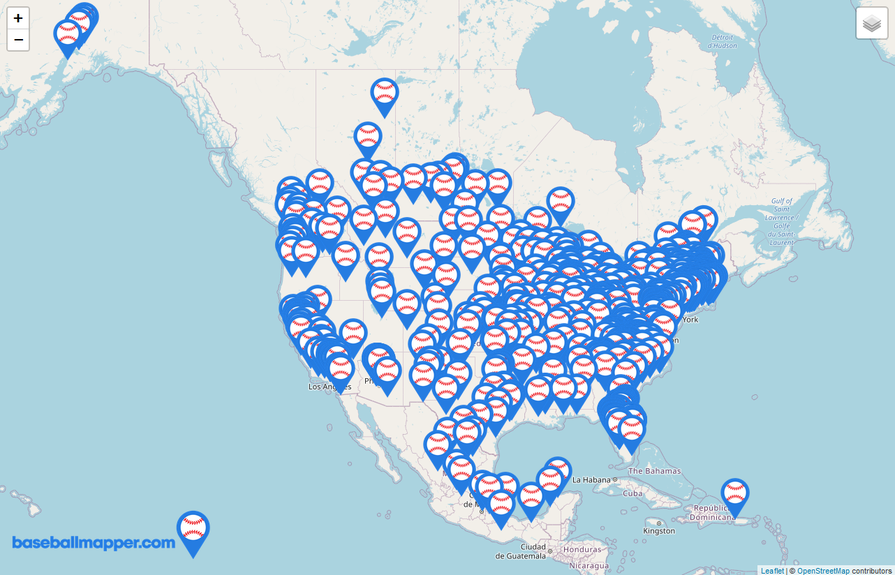 baseballmapper map